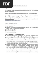 Cable Tray Load Test Report Template | PDF | Welding | Construction