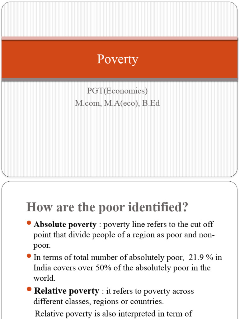 Poverty Line | PDF | Cost Of Living | Poverty
