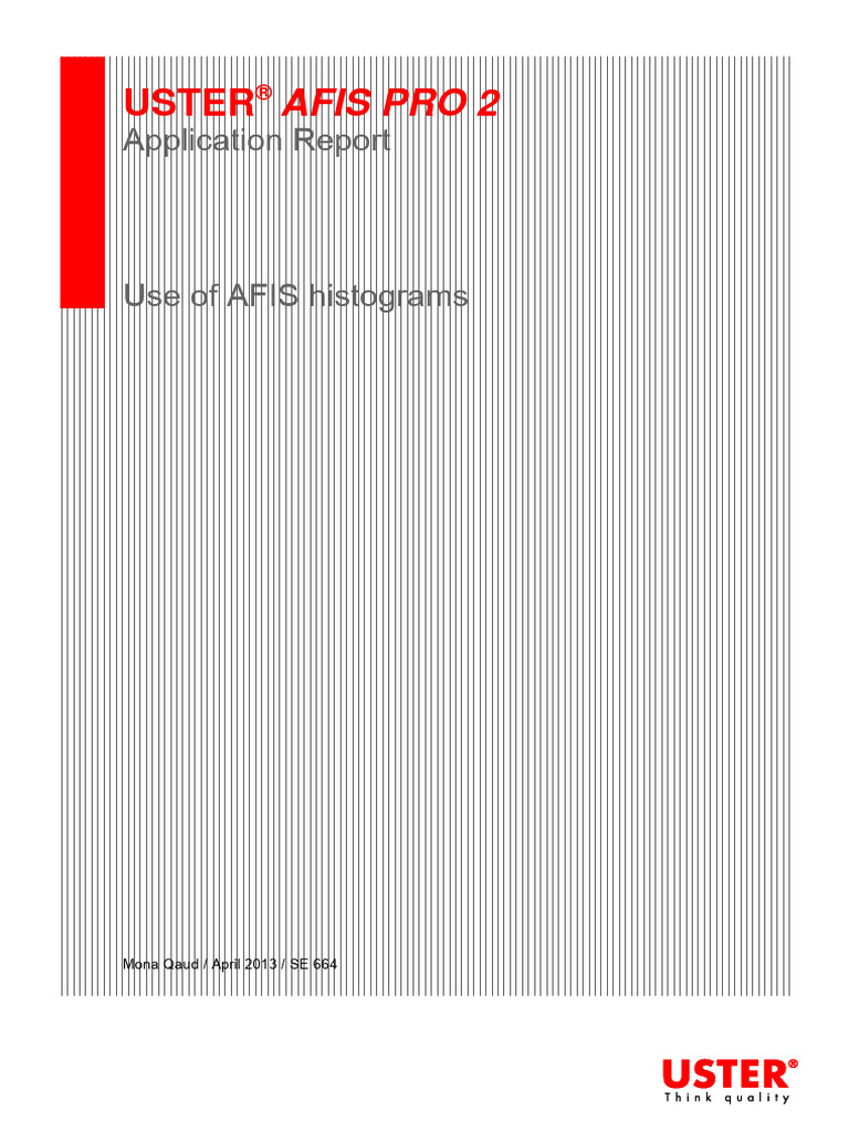 SE-664 Use of AFIS Histograms 1 | PDF