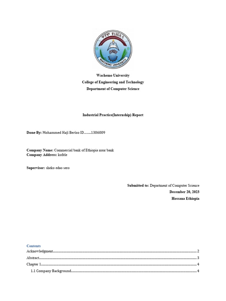 Wachemo University | PDF