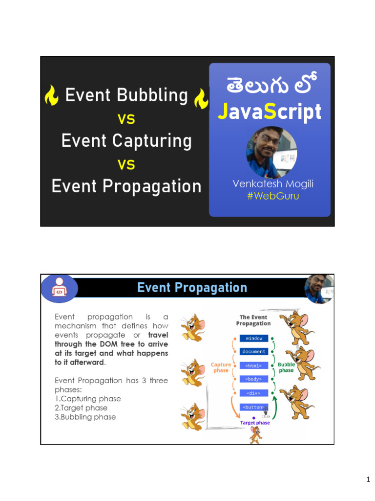 JavaScript Events Bubbling Capturing | PDF