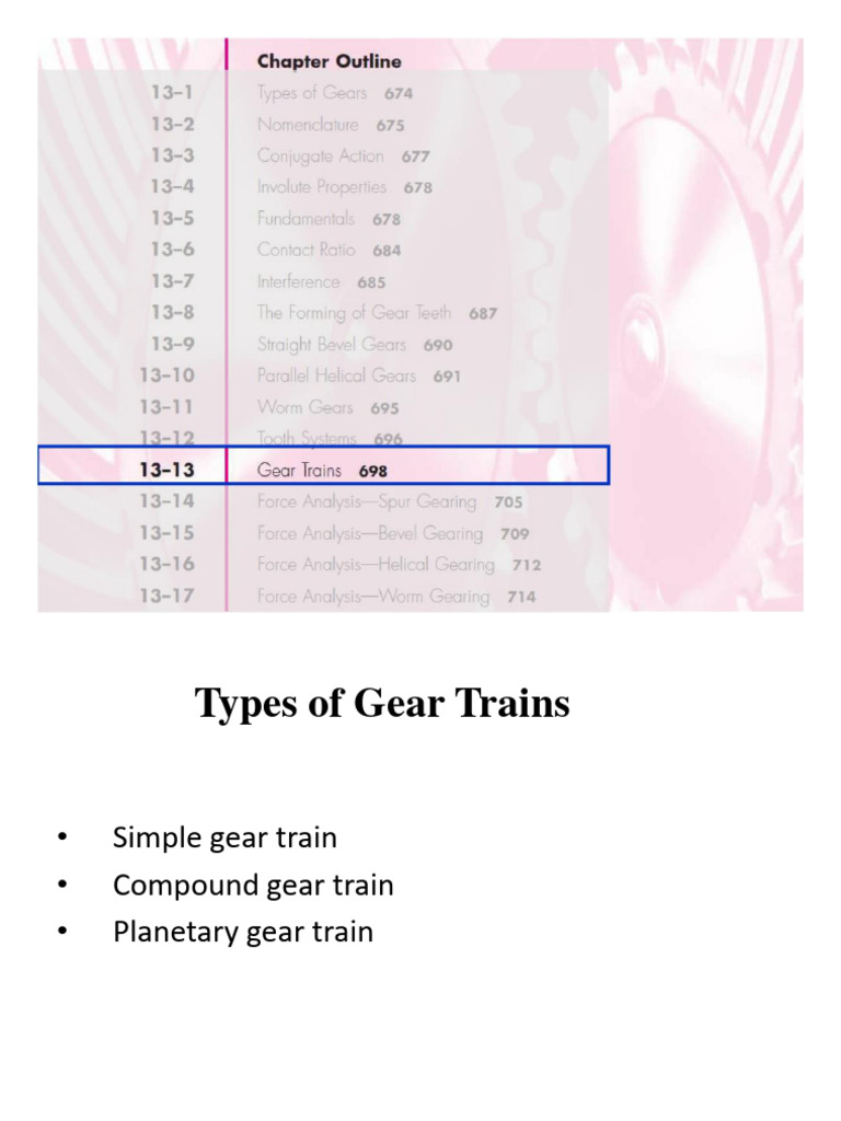 Lecture 03 - Gears | PDF