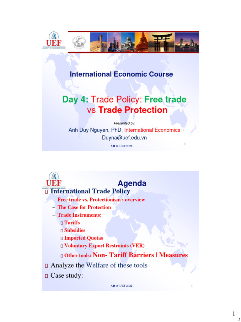 AD UEF Day 4 Trade Policy | PDF | Economic Surplus | Cost Of Living
