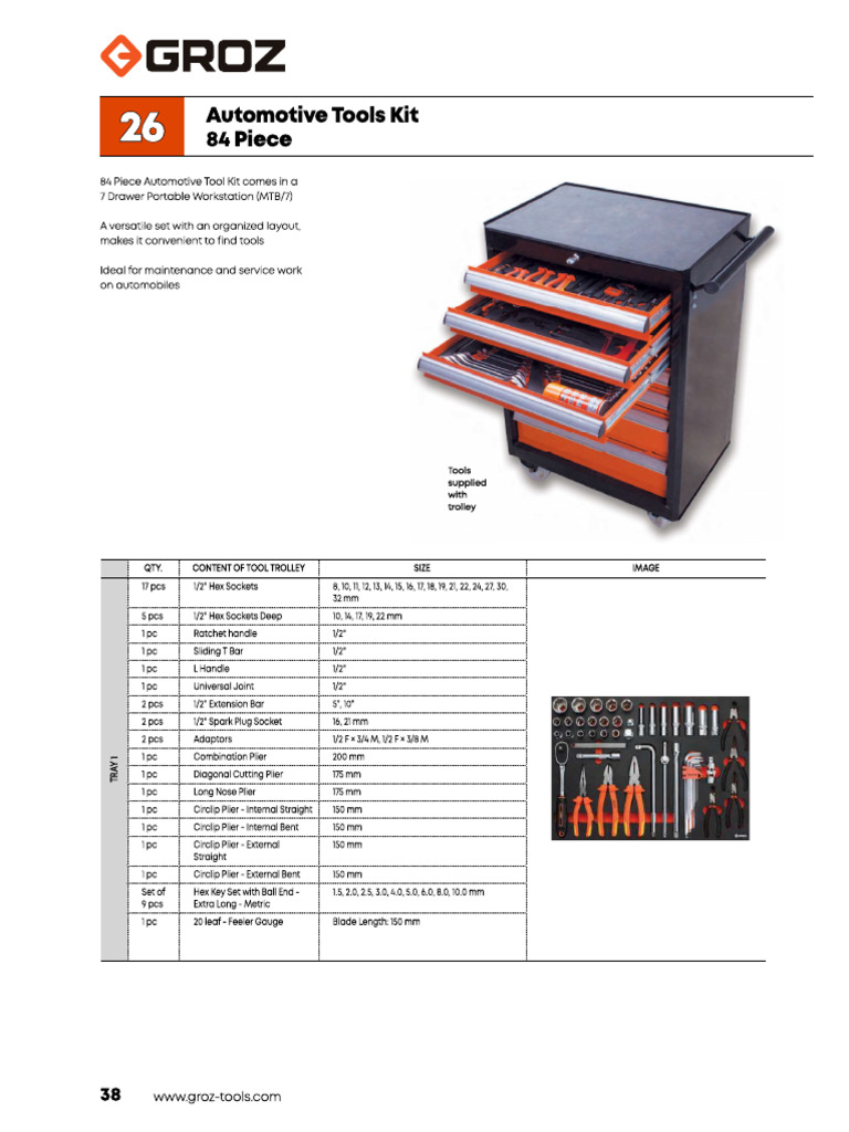 Groz Tool Storage 84 | PDF