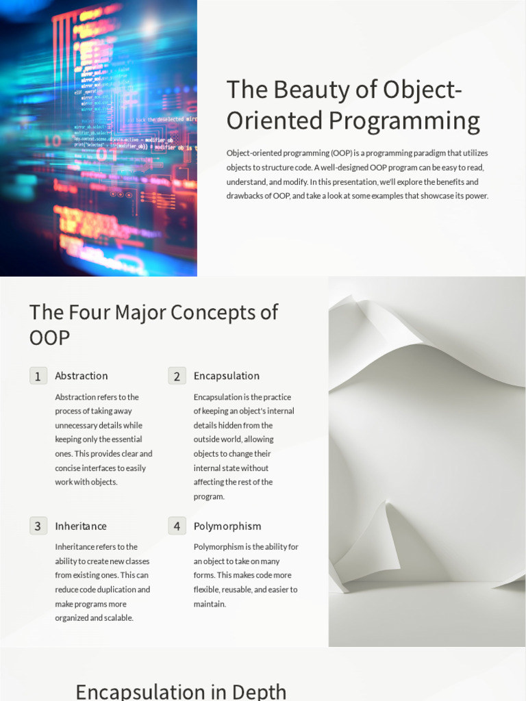 The Beauty of Object Oriented Programming | PDF