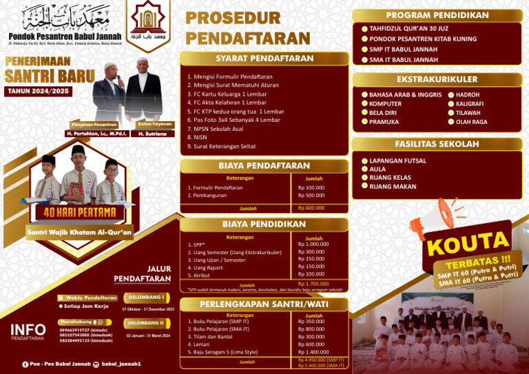 Brosur Pesantren Babul Jannah-5 | PDF