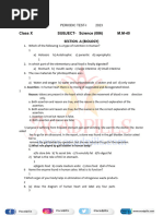 PWNSAT Sample Paper Class 10th Sample Paper Questions | PDF | Taste ...