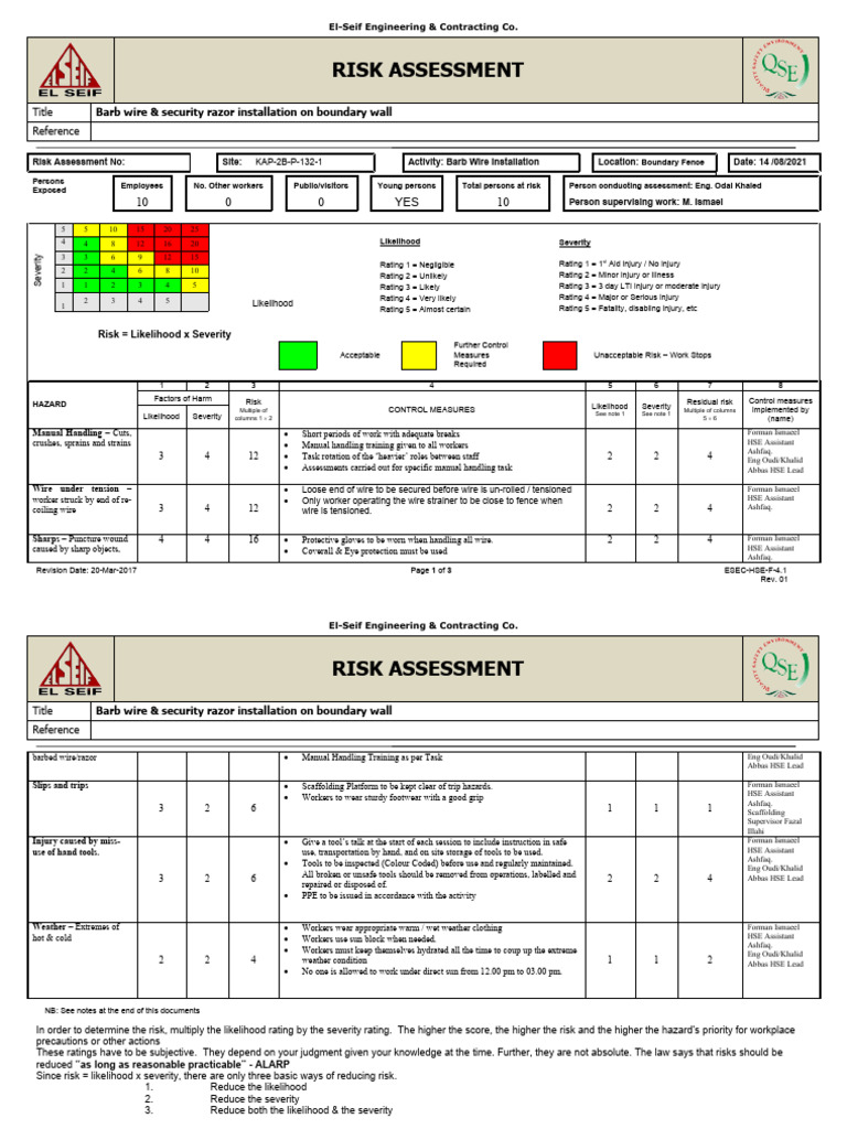 Barb Wire Installation | PDF