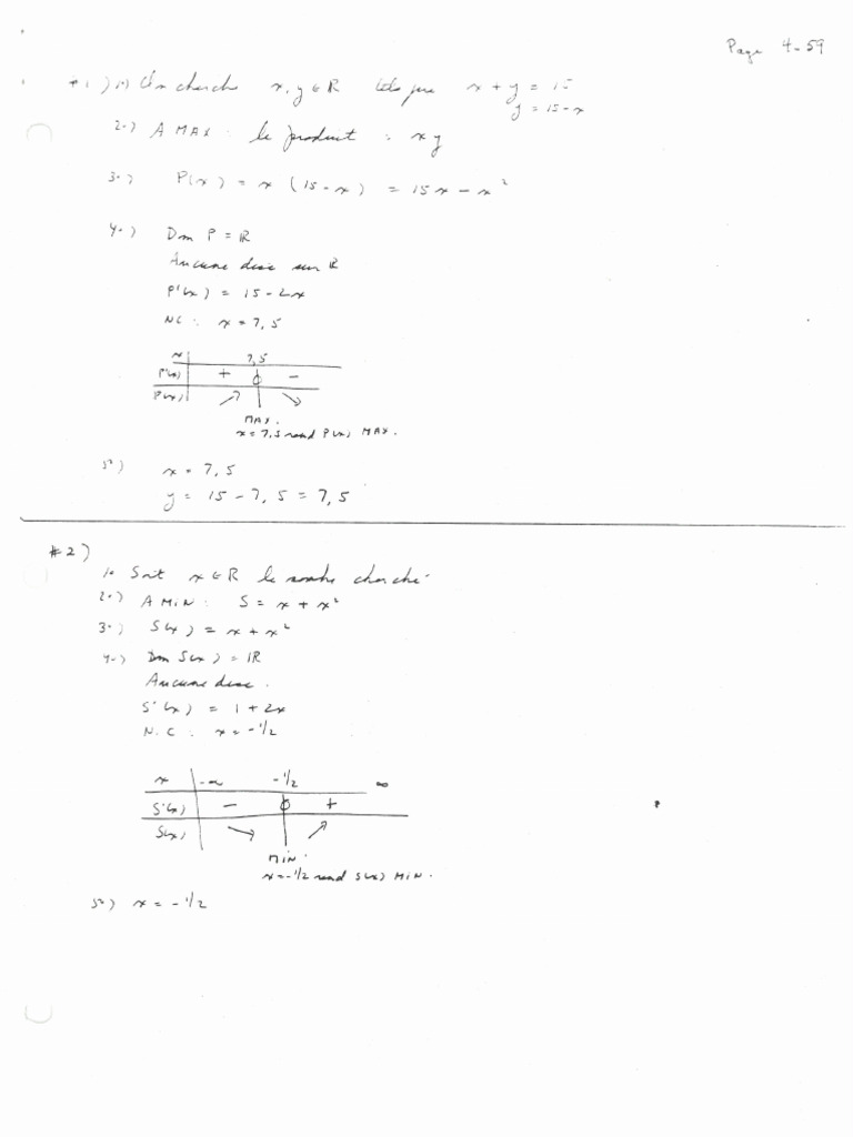 Exercice Maths Cours | PDF