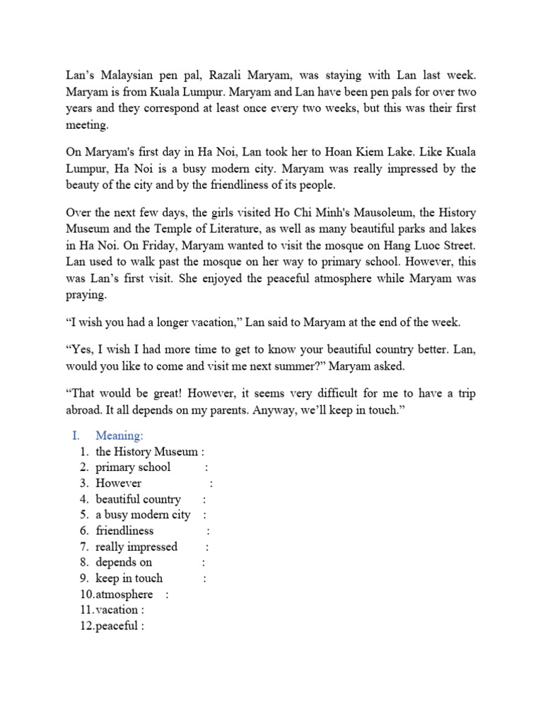 Grammar 9 Unit 1 | PDF