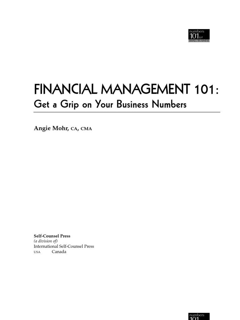 Financial Management 101 | PDF | Cash Flow Statement | Balance Sheet