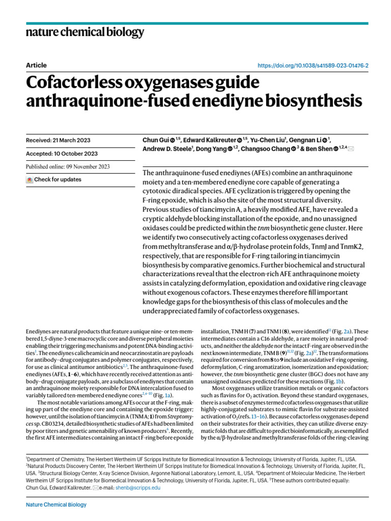 Cofactors Main | PDF | Biology | Chemistry