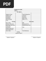 Salary Slip Format Without PF and ESI | PDF | Career & Growth