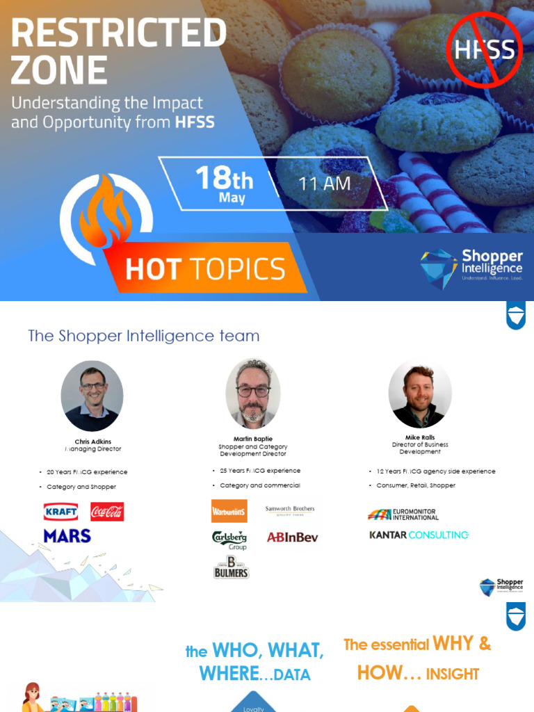 Shopper Intelligence - Understanding The Shopper Impact of HFSS - Deck ...