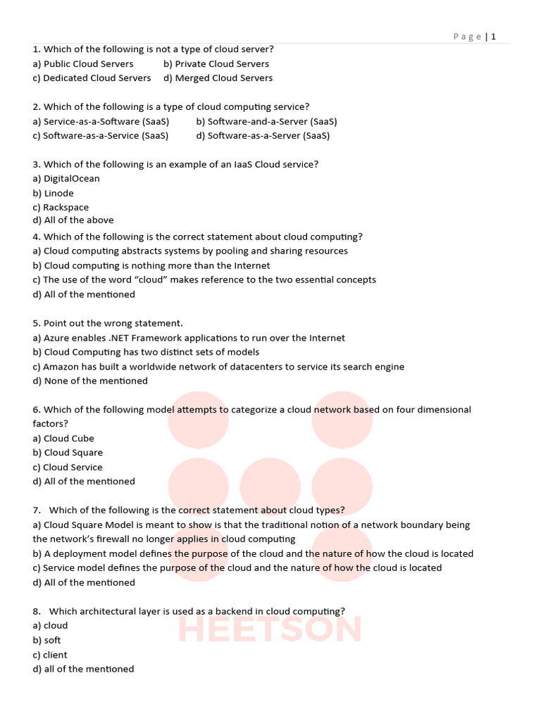 Copa Mcq Cloud Computing Pdf 
