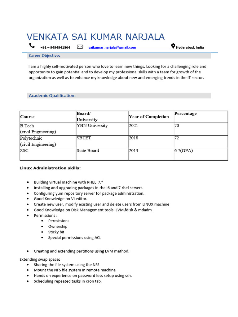 Venkat Resume | PDF