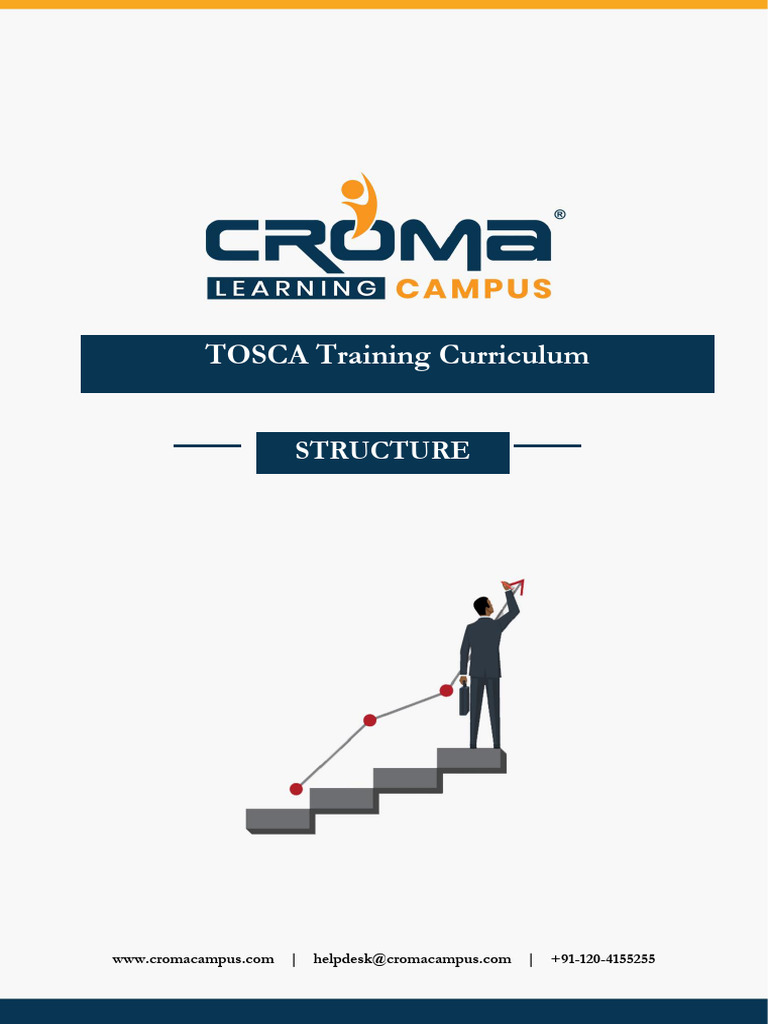 Tosca Training and Certification Program | PDF | Educational Technology | Software Engineering