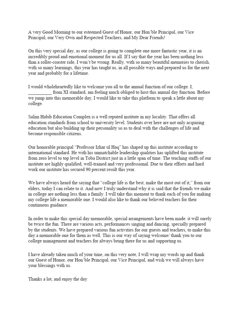 Speech | PDF