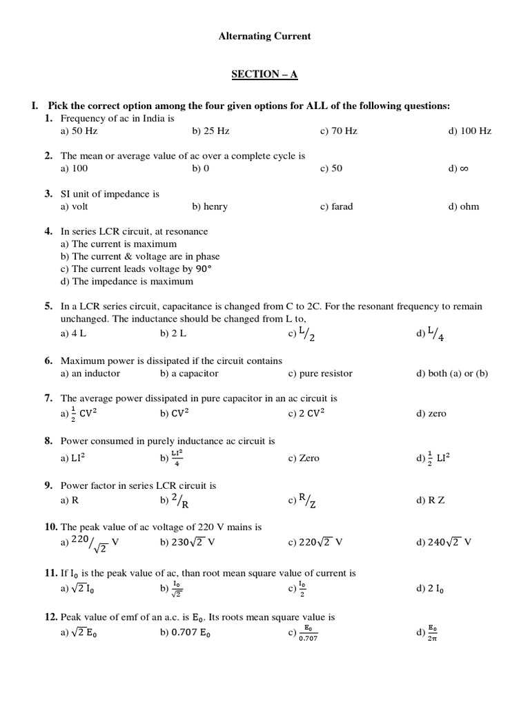 Alternating Current | Download Free PDF | Transformer | Inductor