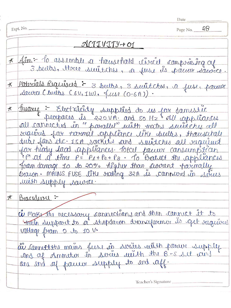 XII Physics Activities File | PDF