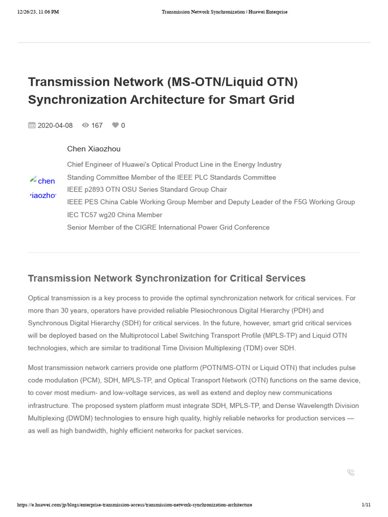 Transmission Network Synchronization | PDF | Computer Network | Field ...