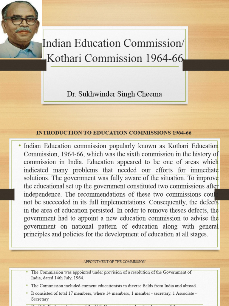 Kothari Commisssion 1964 66 | PDF | Schools | Teachers