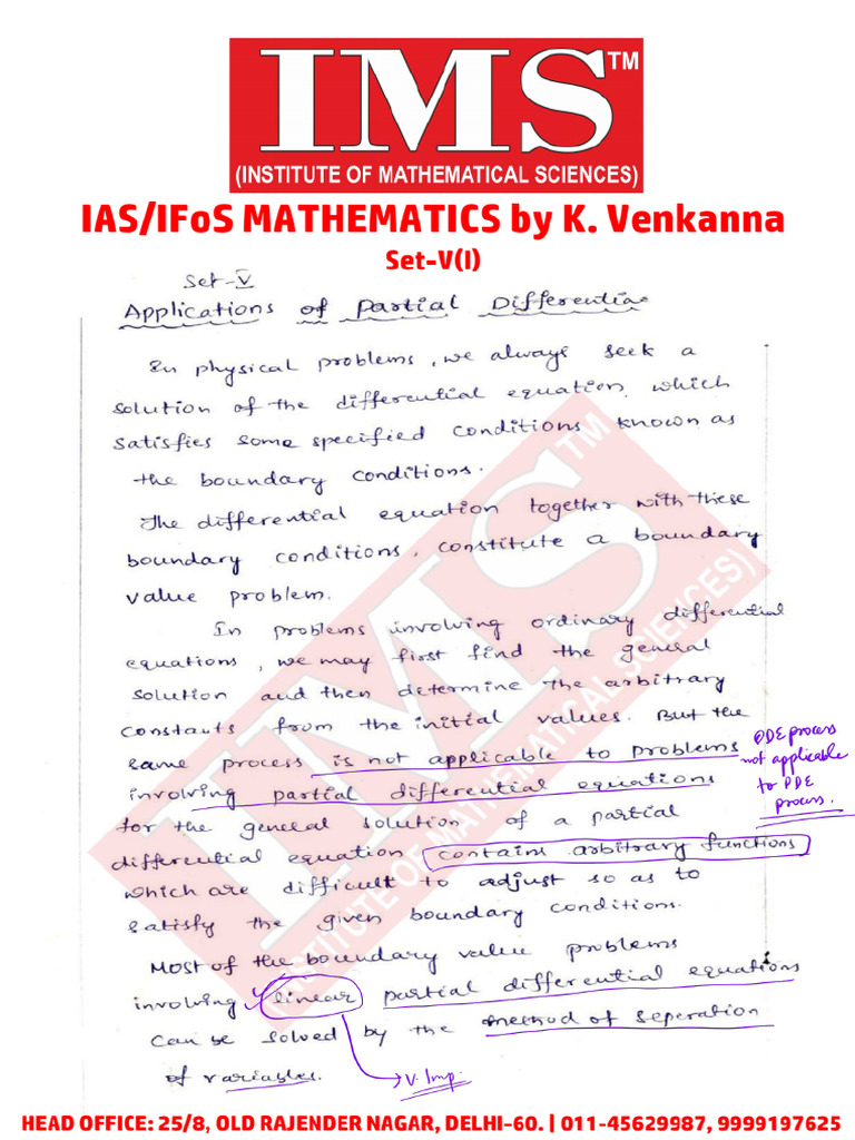 Set-5 (I) Applications of PDE-1 - 231230 - 083728 | PDF