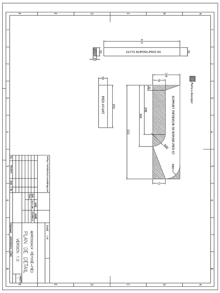 Plan Repose Pied Bois | PDF