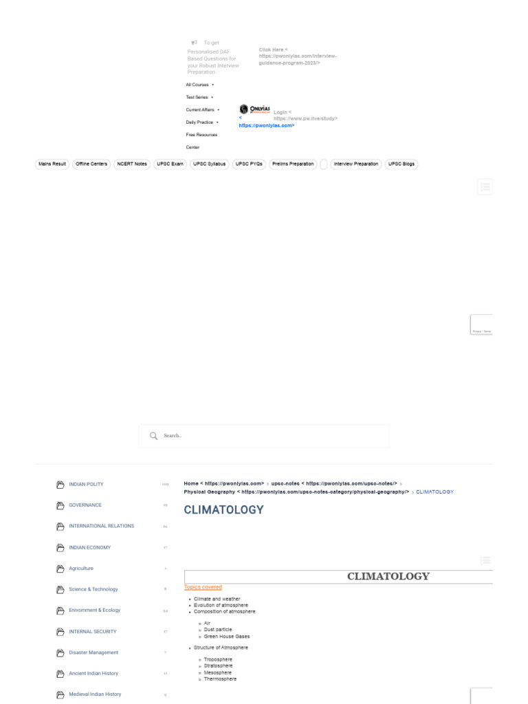 Climatology - Geography | PDF | Atmosphere Of Earth | Earth