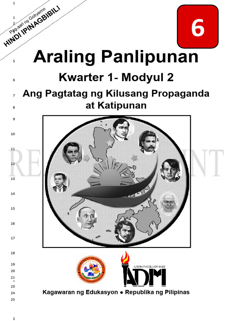 AP6 - Q1 - Mod - Ang Pagtatag NG Kilusang Propaganda - v5 | PDF