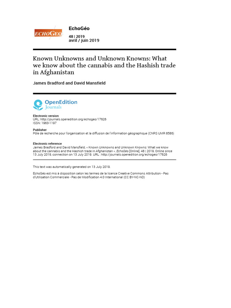 Known Unknowns and Unknown Knowns What We Know Abo | PDF | Politics