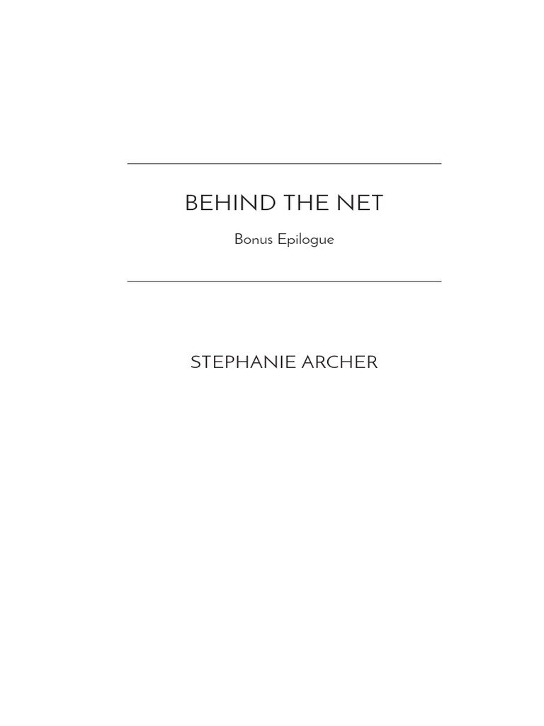 Behind The Net Bonus Scene - Stephanie Archer | PDF
