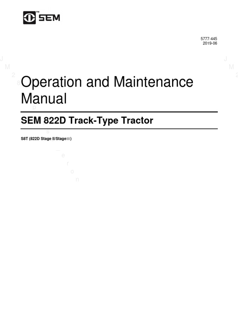 SEM 822D Operation and Maintenance Manual-V1-201906 - 20201123090506025 ...