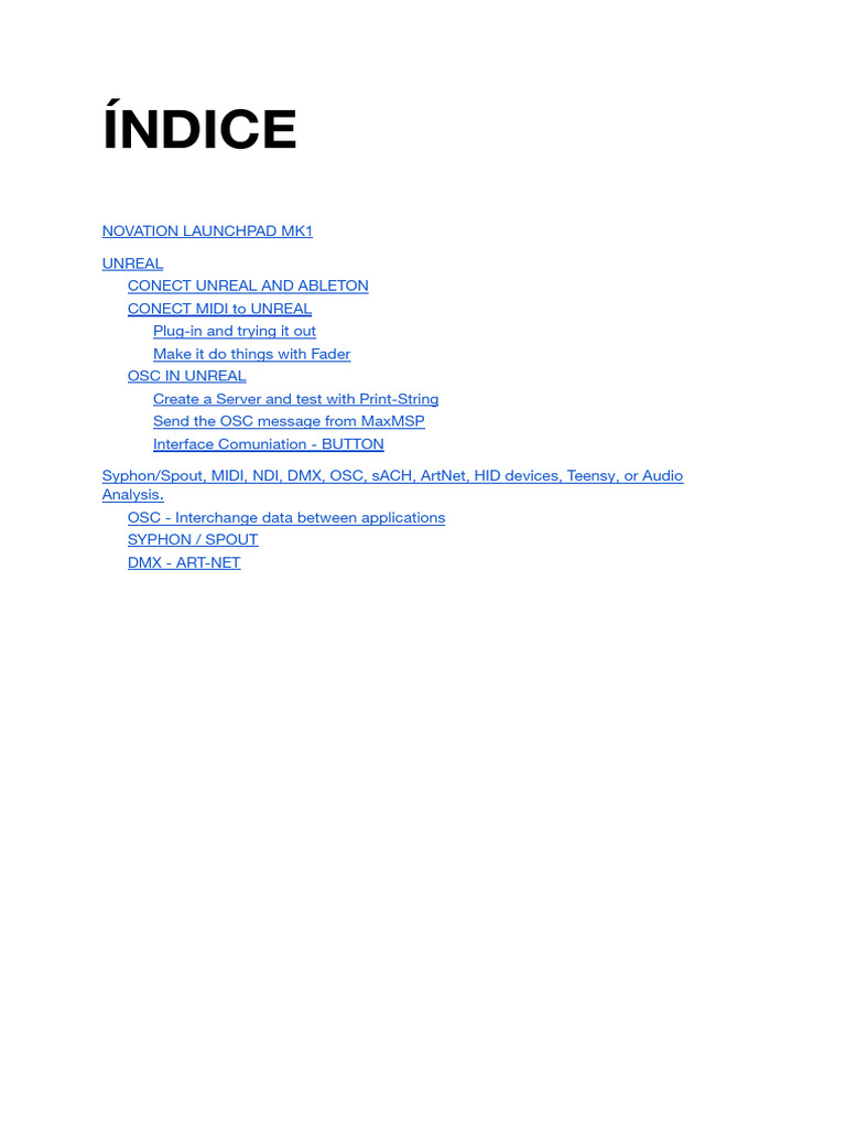 OSC in Unreal. MIDI CONTROLLER | PDF | Computing | Computer Science