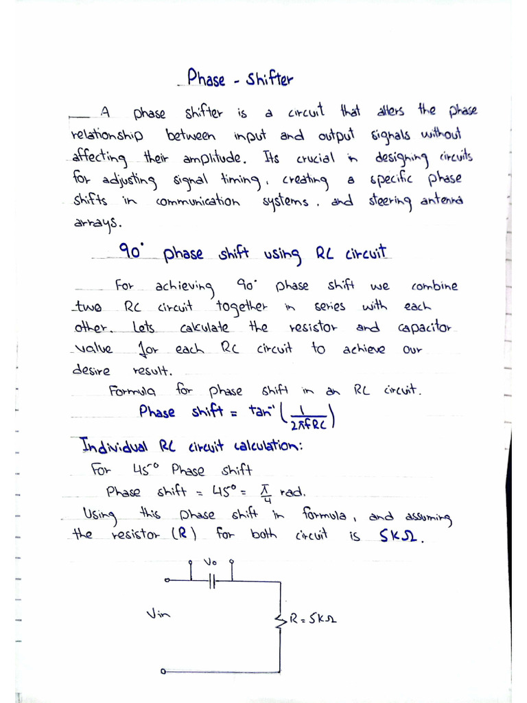 Phase Shifter | PDF