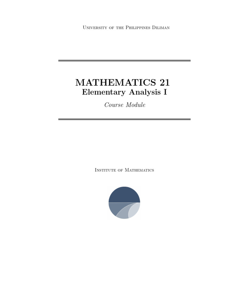 UP Diliman Math 21 Course Module | PDF | Function (Mathematics ...