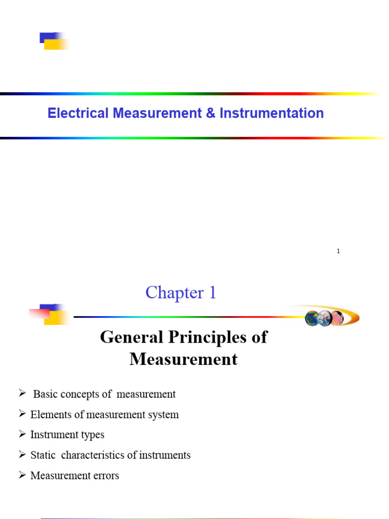 Chapter - 1 - General Principles of Measurement | PDF | Accuracy And Precision | Observational Error