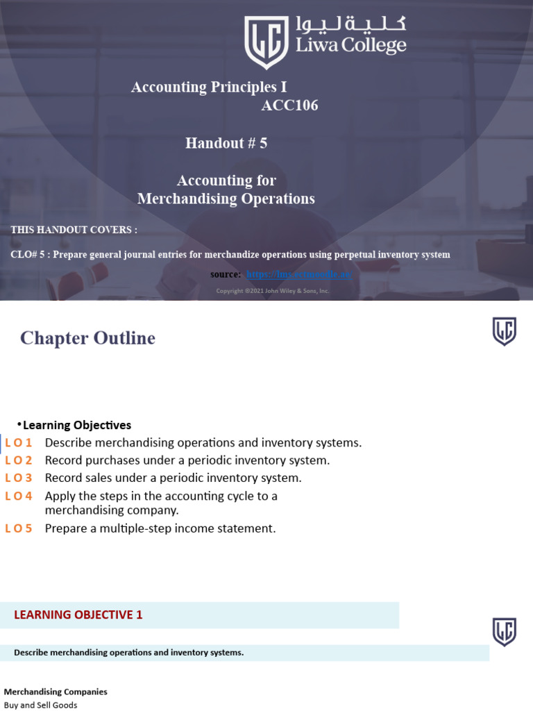 ACC106 - 2 - Material - Unit 5 - Updated 2 | PDF | Debits And Credits ...