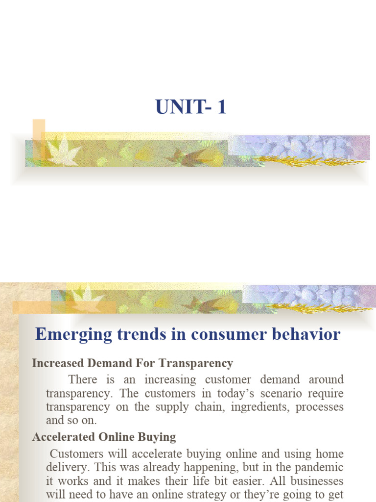 Consumer Behavior Pdf Retail Consumer Behaviour