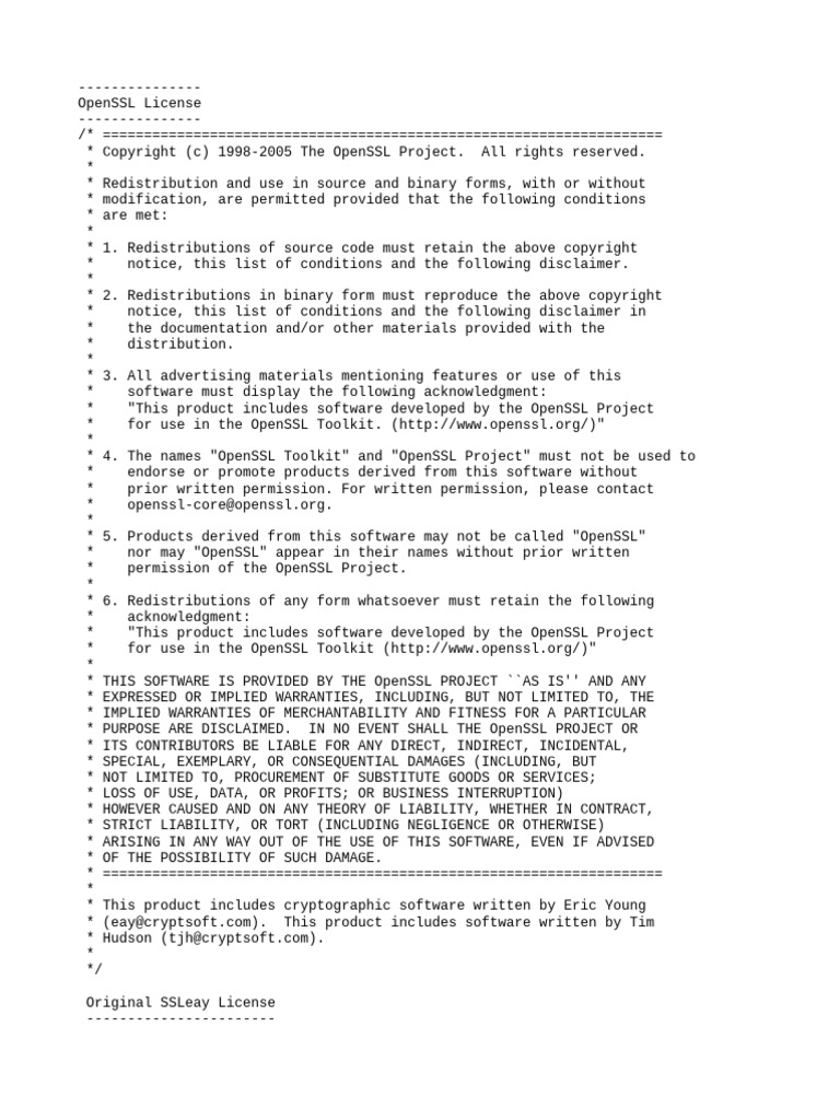 Third Party Licenses and Notices | PDF | Copyright | License