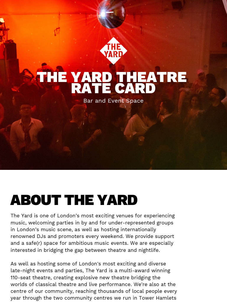 TYT Rates Card Standard Hire 2023 | PDF