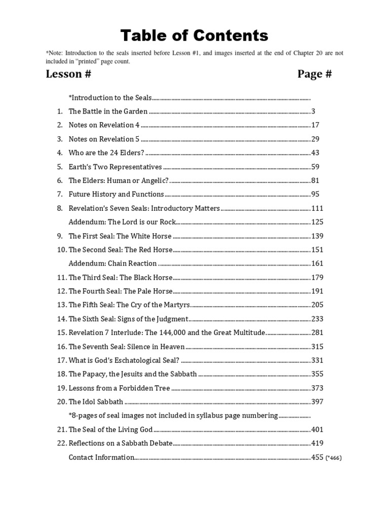 Revelation's Seven Seals Explained | PDF | Jesus | God The Father