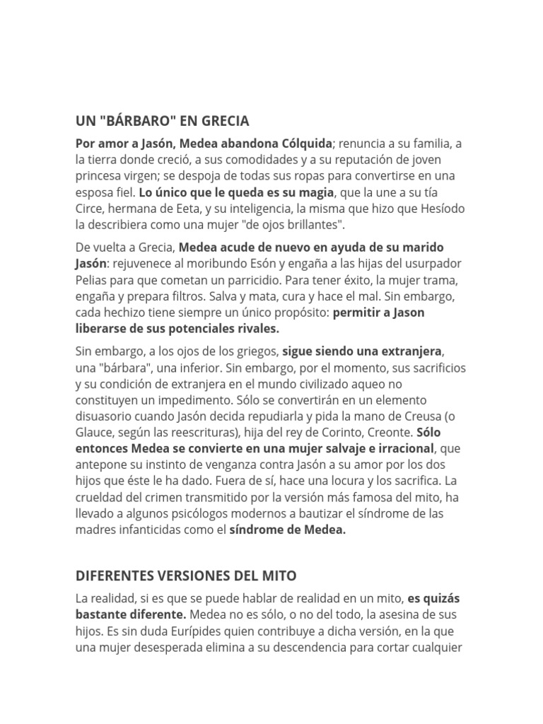 Jason y Medea | PDF | Jason