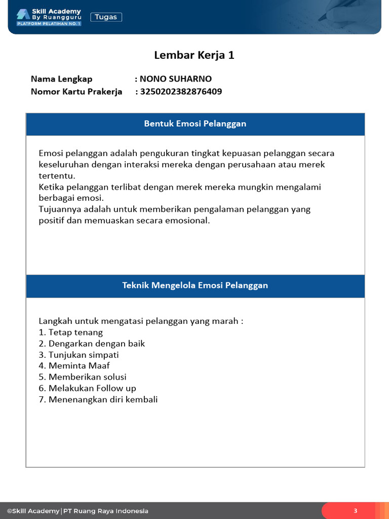 Menangani Komplain Pelanggan - (Nono Suharno) | PDF | Business