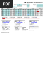 Gauge Repeatability & Reproduceability Report (MSA Study) | PDF