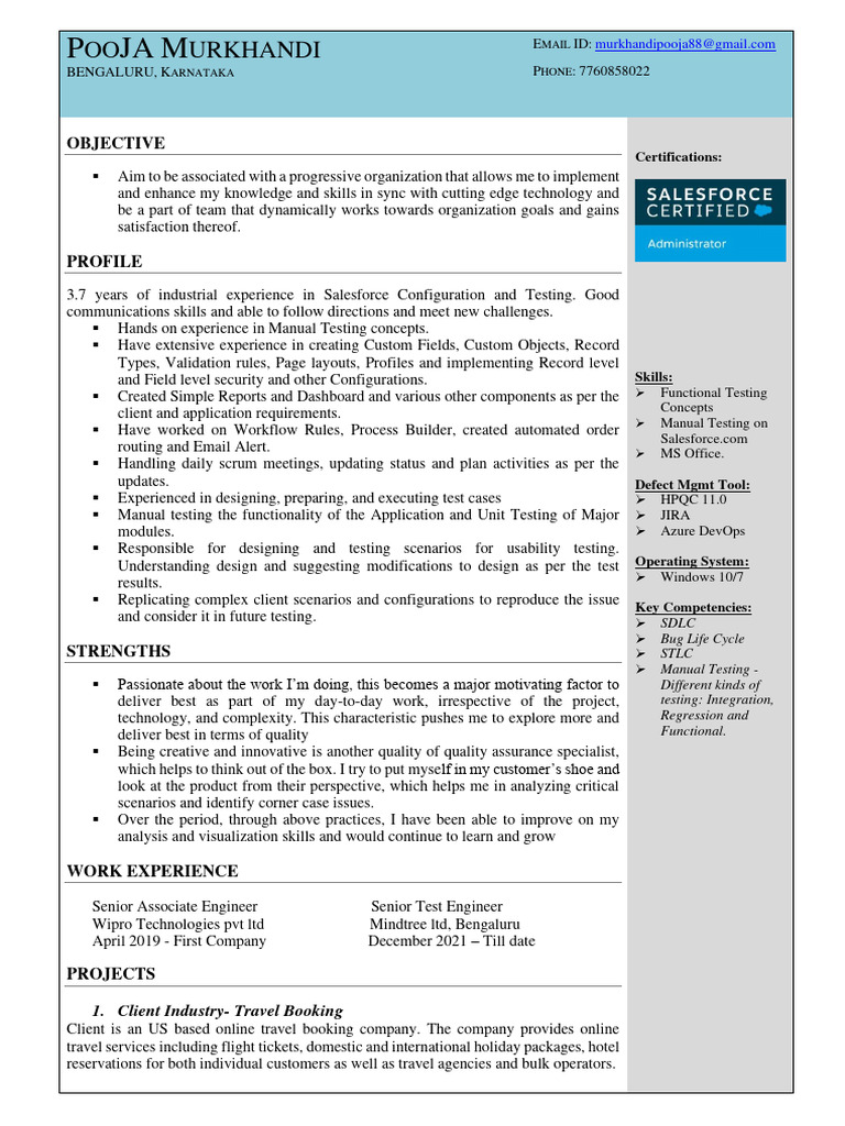 Qa Profile Pdf