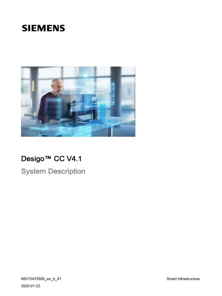 Desigo CC V4.1 System Description | PDF | Security | Computer Security