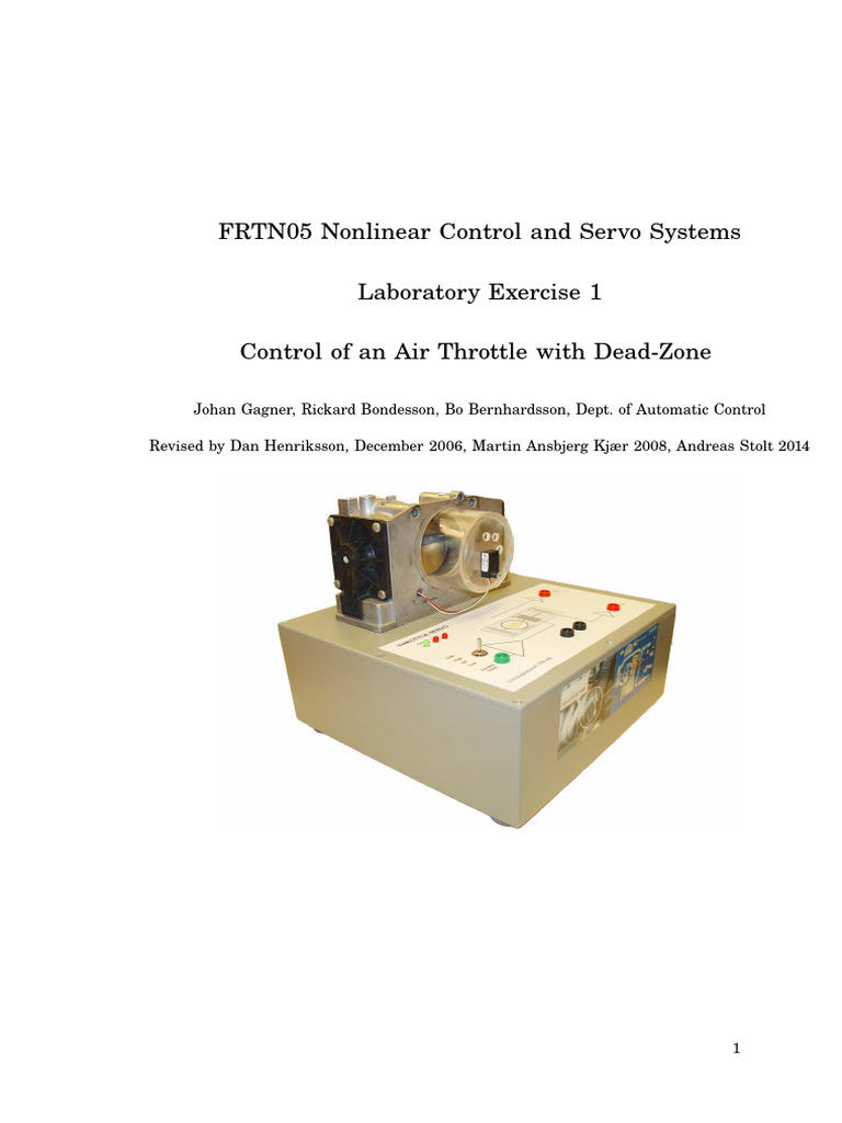 Lab 1 Manual | PDF | Throttle | Mechanical Engineering Lab 1 Manual | PDF | Throttle | Mechanical Engineering