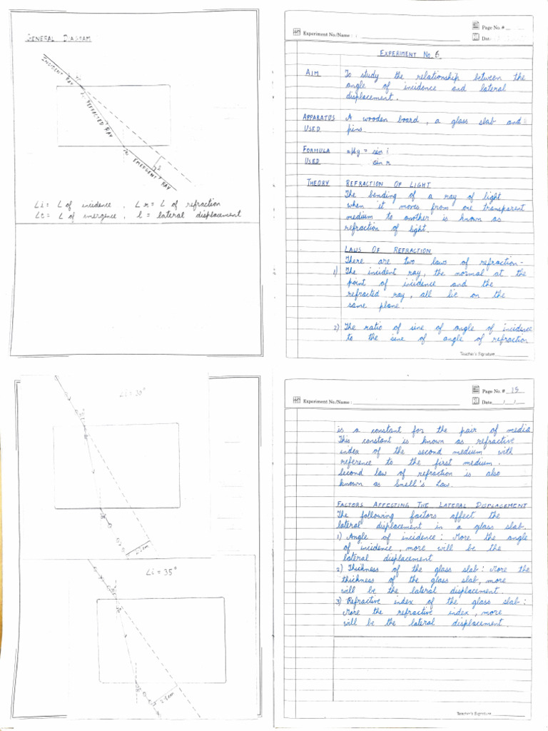 Class 10 Physics Practicals No. 6 To 10 | PDF | Electrodynamics | Nature
