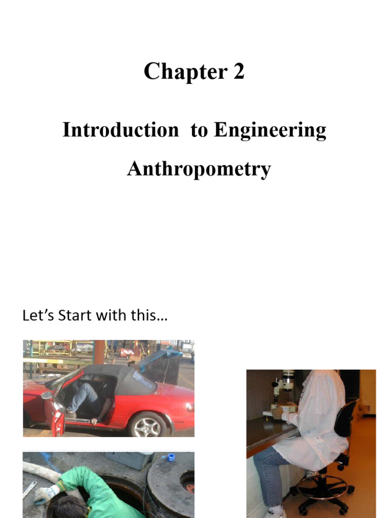 Chapter 2. Introduction To Engineering Anthropometery | PDF Chapter 2. Introduction To Engineering Anthropometery | PDF